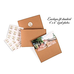 40 Floral & Gold Thank You Cards | Thank You Notes Bulk Box Set with Kraft Envelopes & Stickers | Large 4 x 6" White Greeting Cards Blank Inside | For Wedding, Graduation, Men & Women Sympathy