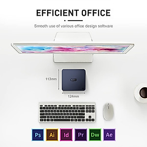 Beelink Mini PC, U59 Mini Computer 11th Gen Quad-Core N5105(up to 2.9GHz), Desktop Computers 16GB DDR4 RAM 500GB SSD 4K UHD Dual HDMI, 2.4G+5G WiFi Gigabit Ethernet/BT4.0 for Office/Home, W11 Pro