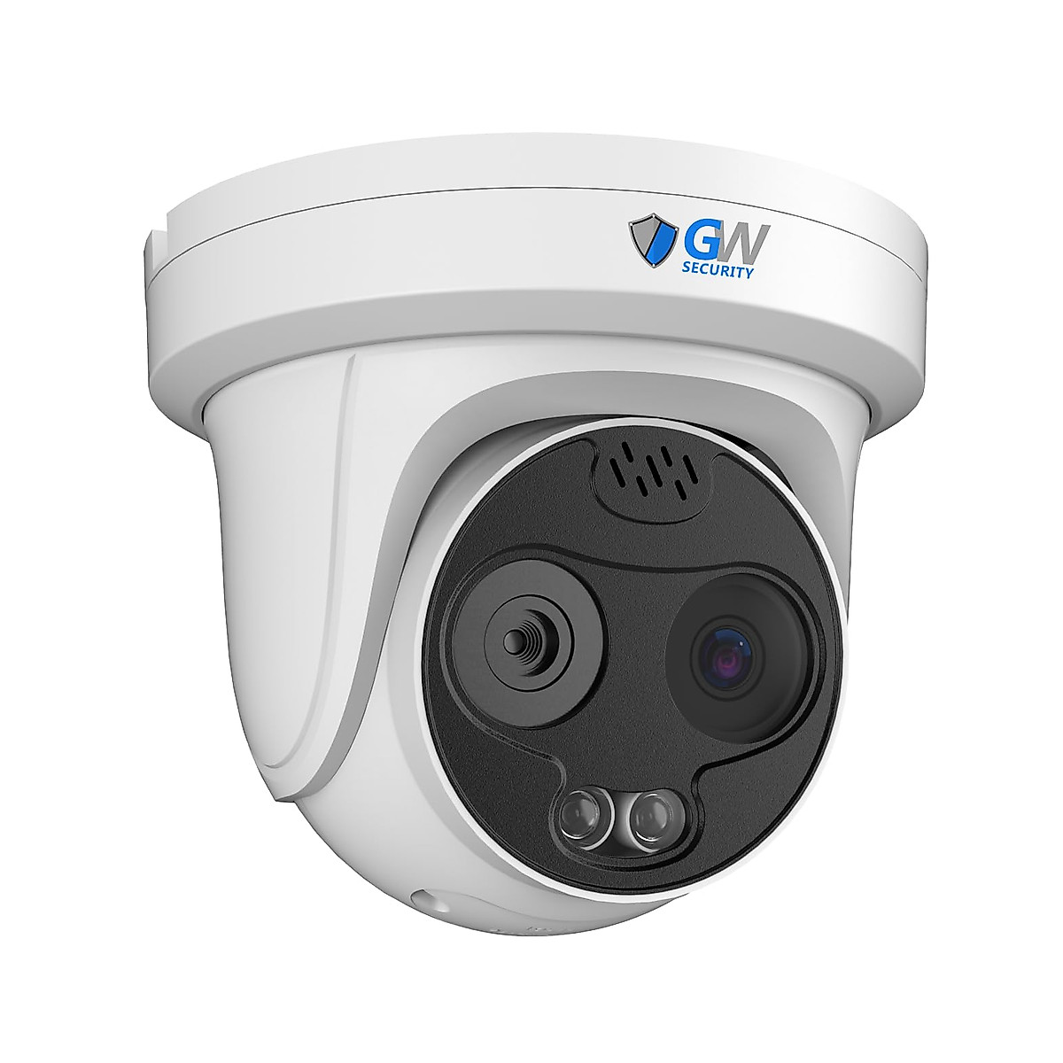 GW Security 6 Channel NVR UltraHD 2K Security Camera System with 4 x 4MP IP Microphone AI Camera, 50ft Night Vision, Video Surveillance Camera