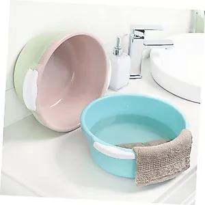 Healeved Washing Basin in 2pcs Home Foot Basin Household Simple Basin Classical Wash Basin Multifunctional for Kitchen Bathroom