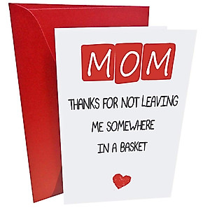 Colormoon Funny Mother's Day Card, Mothers Day Card, Funny Card for Mum, Funny Birthday Card for Mum