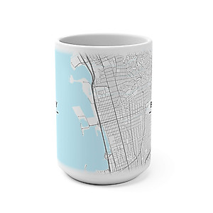 Berkeley, California CA Map Mug (15 oz)