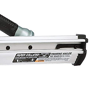 Metabo HPT Framing Nailer | Pro Preferred Brand of Pneumatic Nailers | 30 Degree Magazine | Accepts 2-Inch to 3-1/2-Inch Paper Collated Nails | Ideal for Framing, Flooring, & Roof Decking | NR90ADS1