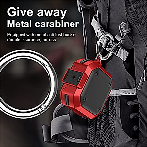 CASEVERSE Cases for Samsung Galaxy Buds2 Pro/Buds 2/Buds Pro/Buds Live with Lock, Cool PC Armor Series Shockproof Cover with Keychain for Boys Teens