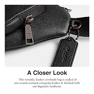 COACH Belt Bag in Crossgrain Leather, Black