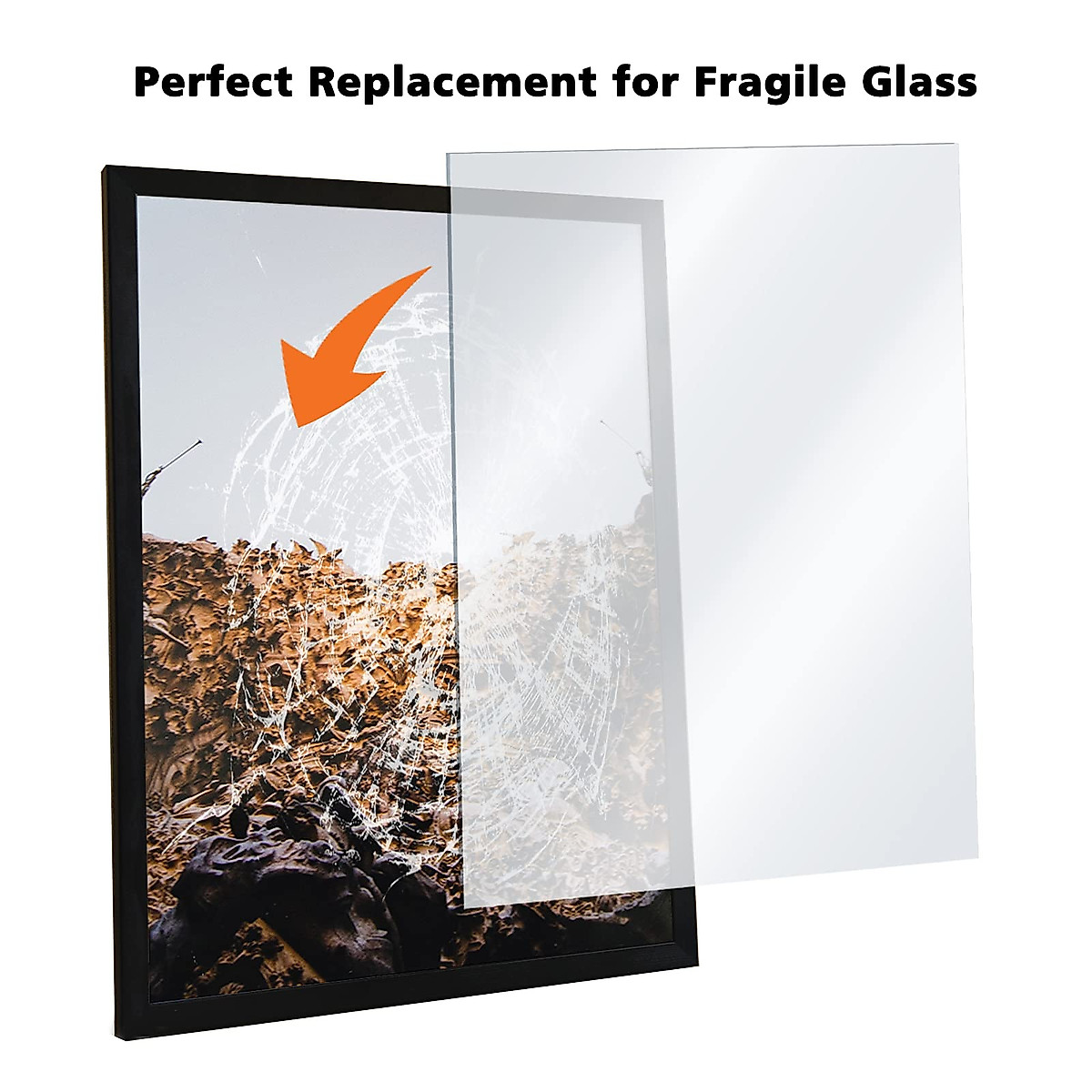 Egofine Plexiglass Sheets Acrylic Sheets 12 Pack of 11x14 0.04 Thick Clear Plastic Cast Transparent Plexiglass for Crafting Projects, Replacement Picture Frame Glass, DIY Display, Easy to Cut