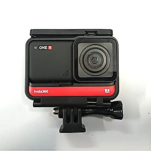 For Insta360 ONE R Sports Camera Case Protective Housing Insta360 ONE R Accessory Camera Accessories Protective Frame Anti-fall Bezel Protective Cases (Insta360 ONE R, Black) A456