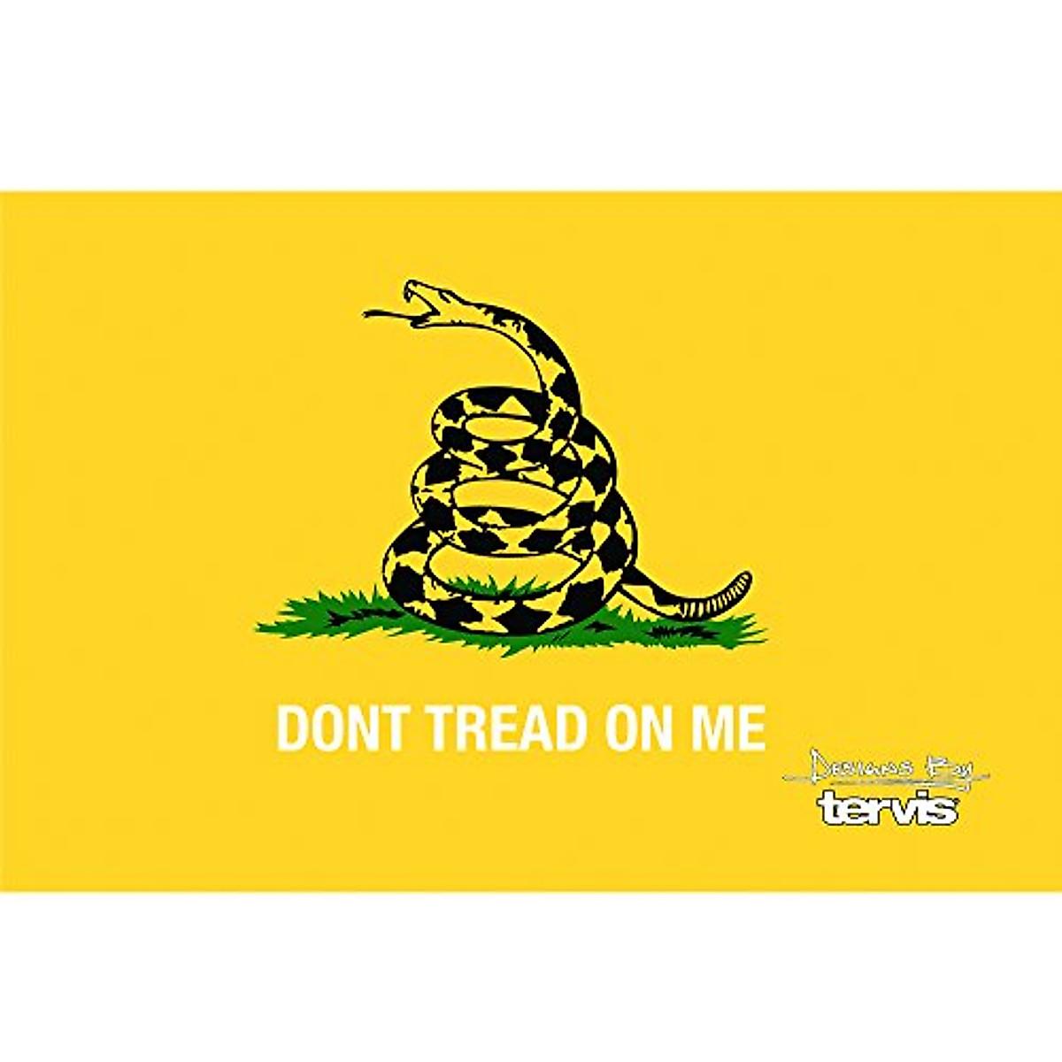 Tervis Gadsden Flag Don't Tread On Me Triple Walled Insulated Tumbler Travel Cup Keeps Drinks Cold & Hot, 30oz Legacy, Stainless Steel