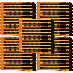 50x Bulk Small Neon Orange Utility Knife Box Cutters Snap Off Blade 9MM Blade
