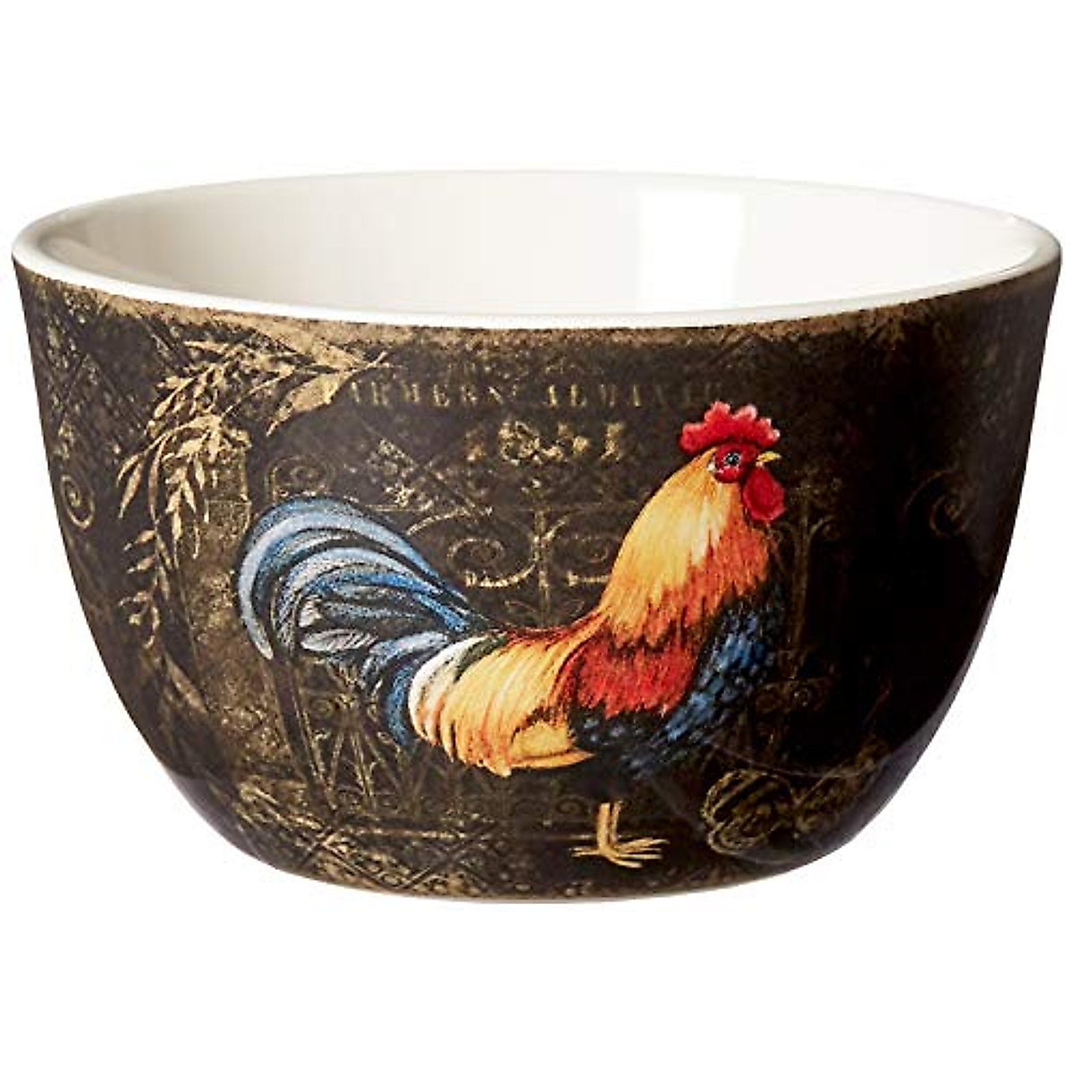 Certified International Gilded Rooster Dinnerware.Tabletop, One Size, Multicolor