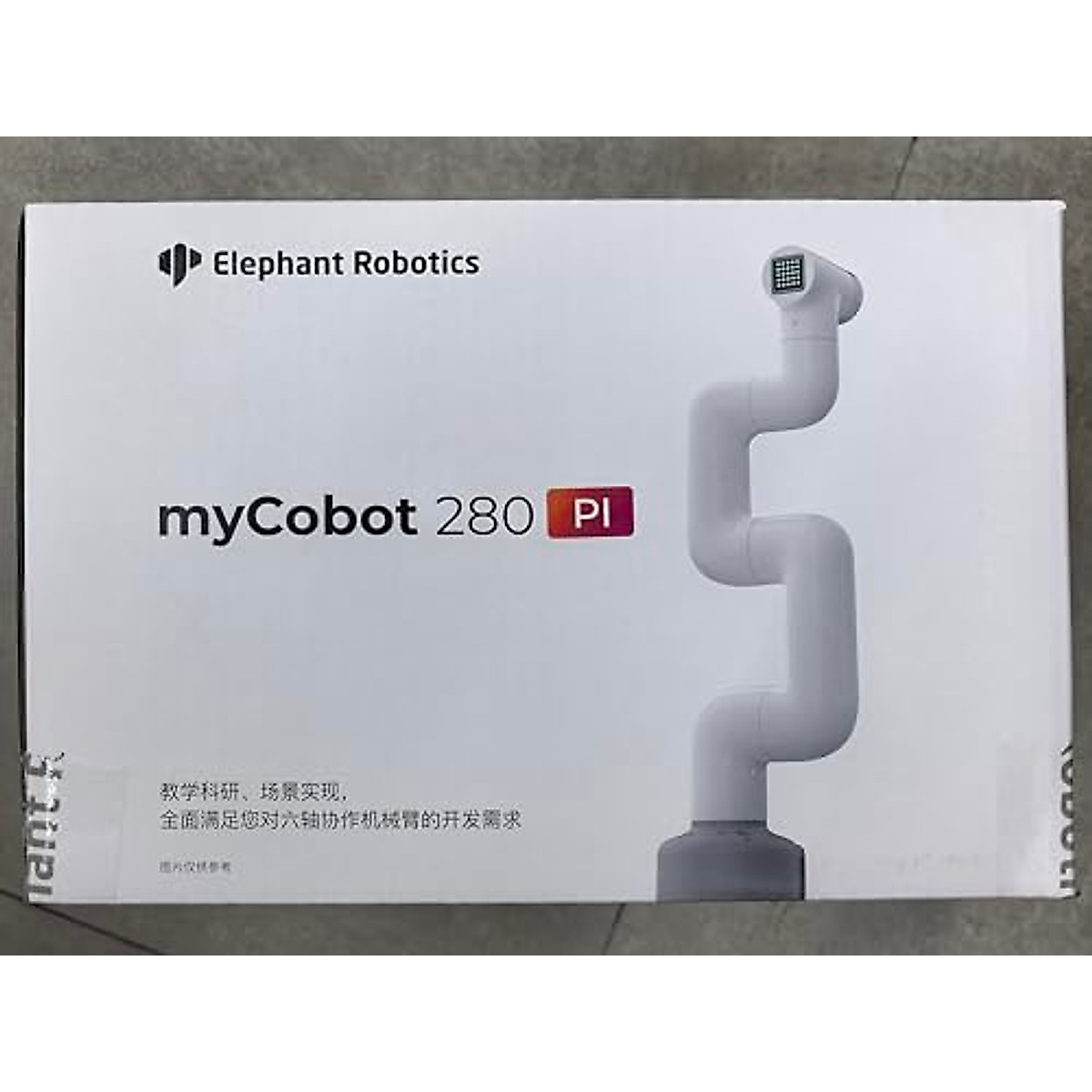 ELEPHANT ROBOTICS Robotic Arm myCobot 280 Raspberry Pi 4B - Open Source 6DOF Collaborative Robots - Desktop Education Robot Arm - Python Programming & ROS Supporting
