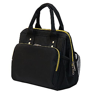 Lunch Bag Insulated Lunch Box Wide-Open Lunch Tote Bag Portable Small Cooler bag for College Work Picnic Hiking Beach Fishing