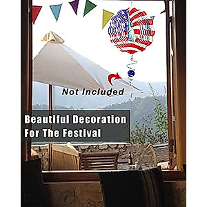 Metal Wind Spinners Outdoor Large,USA Statue of Liberty Craft Spinner Hanging Decor,12in Yard Ornaments 3D Kinetic Spinner,Patriotic American Flag Wind Spinner Gift,Wind Catchers & Spinners Garden Art