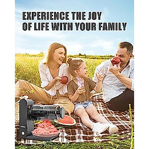 Shaved Ice Machine Electric - Rechargeable Snow Cone Maker, Frozen Dessert Machine Makes Soft Smoothies, Slushie (Dark Grey)