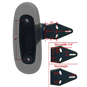 Height Adjustable Office Chair Armrest w/Arm Pads (Pair) S4761-K - Replacement Arms