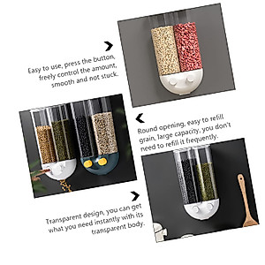 CIYODO 2 pcs Wall-mounted Wall- for Organizer Bucket Household Flour Baking Dry Large Rice Grain Restaurant Tea Storage Seasoning Canister Kitchen Food Container Grains Containers