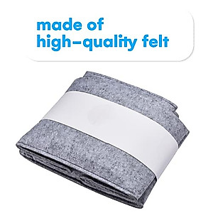 JTJ Sourcing Felt Storage Organizer - 7x10x10-Inch Baby Clothes Drawer Organizer - Dividers and Storage Division Box for Socks and Underwear - Nursery Organization Bins and Dresser Box - Set of 3