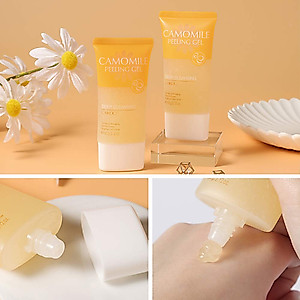 BEUKING Face Camomile Peeling Gel Deep Cleansing Moisturizing Smoothing Gentle Exfoliating Remove Dirt Tighten Pores Improving Face Skin