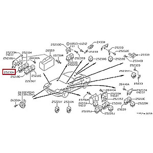 for Nissan Skyline R32 R33 R34 GTR GTST GTS4 Horn Relay 25630-79960