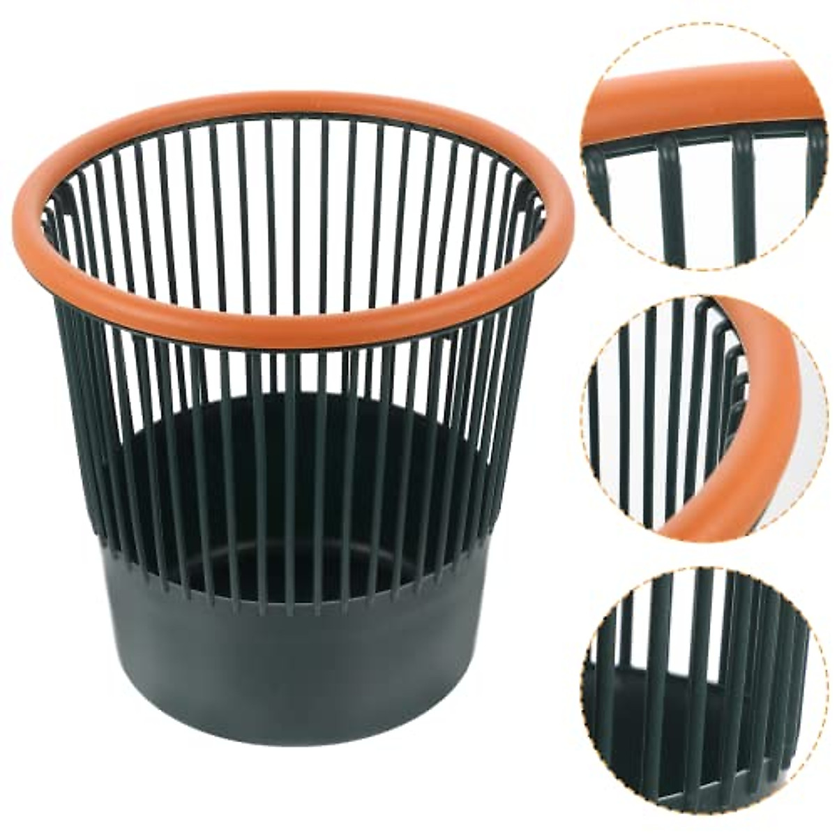 Zerodeko Trash Bin Trash Bin Trash Can Wastebasket with Pressing Ring Modern Rubbish Bin Arbage Bucket Large Capacity Waste Paper Container for Home Office Bathroom Green Trash Cans Trash Cans