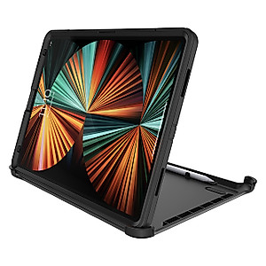 OtterBox Defender Series Case for IPad Pro 12.9-Inch (6th, 5th, 4th & 3rd Gen) - Single Unit Ships in Polybag, Ideal for Business Customers - Black