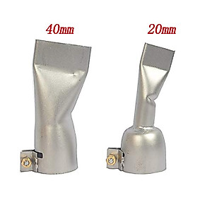 Beyondlife 1600W Plastic Welder Hot Air Welder Heating Gun PVC Vinyl Rod Welding Hot Gas Pistol Tool Kit with Two Flat Speed Nozzles