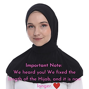Marwa Fashion Muslim Hijab for Women - Premium Quality hijab scarf for women made up of 100% Stretchable Polyester, Instant hijab
