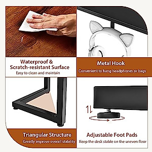Tangkula 63” Conference Table, Large Industrial Meeting Table with Metal Frame, Multipurpose Rectangular Training Seminar Table, Computer Desk, Dining Table, for Home, Office, Conference Room