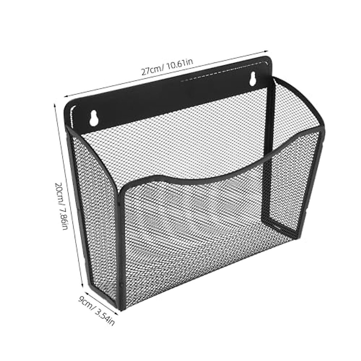 GETAJGHSD Wall Storage Hanging Basket Wire Baskets for Plants Pantry Organizer Baskets Router Bracket Grid Panel Hanging Basket Wall Router Holder Wire Storage Baskets Router Rack Black Iron