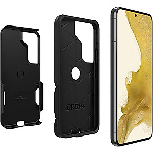 OtterBox Galaxy S22 Commuter Series Case - BLACK, slim & tough, pocket-friendly, with port protection