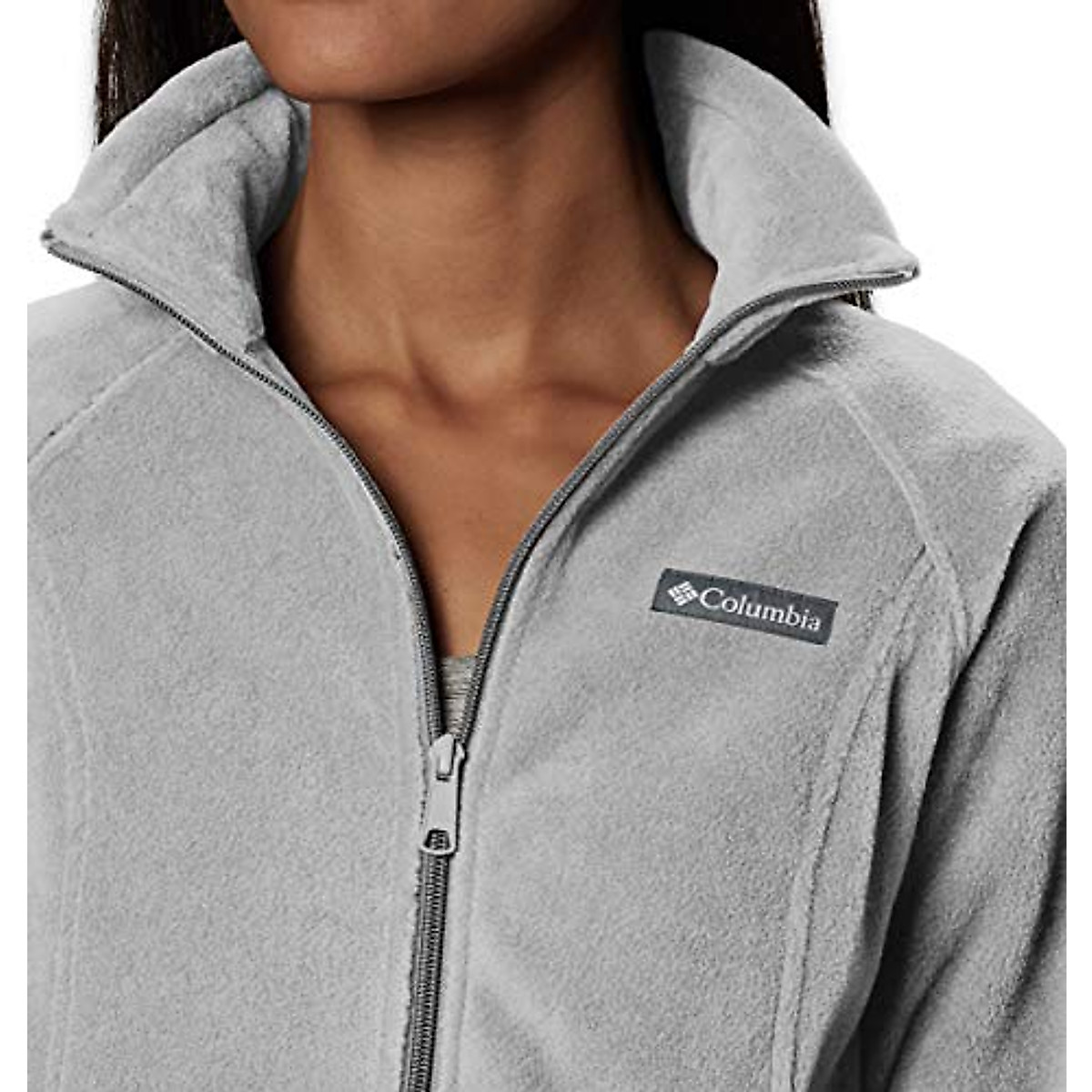Columbia Women's Benton Springs Full Zip, Cirrus Grey Heather, Small