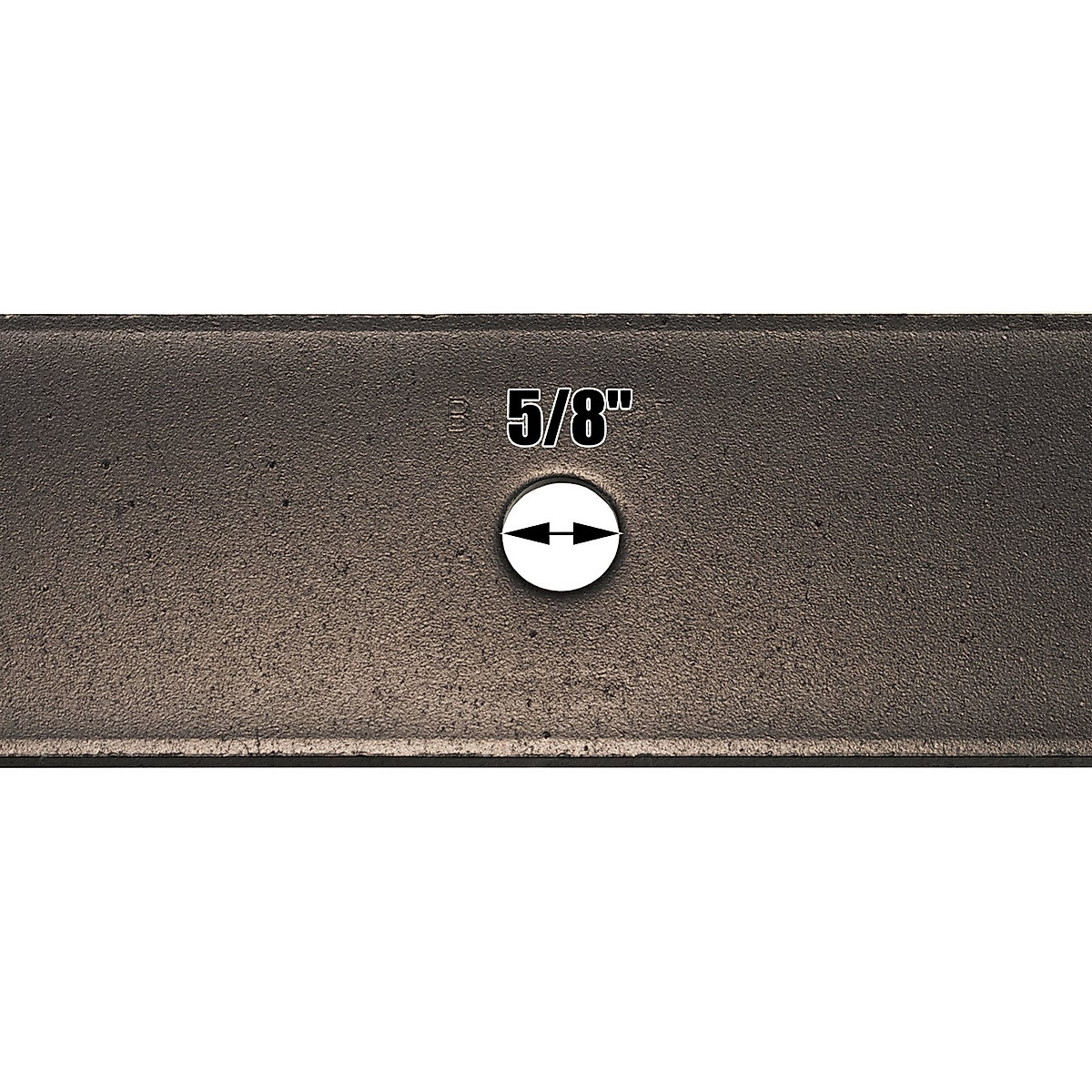 USA Mower Blades U15207BP (3) High-Lift for Exmark 1-613112 1-613250 613250 Length 20-1/2 in. Width 2-1/2 in. Thickness .200 in. Center Hole 5/8 in. 60 in. 61 in. Deck