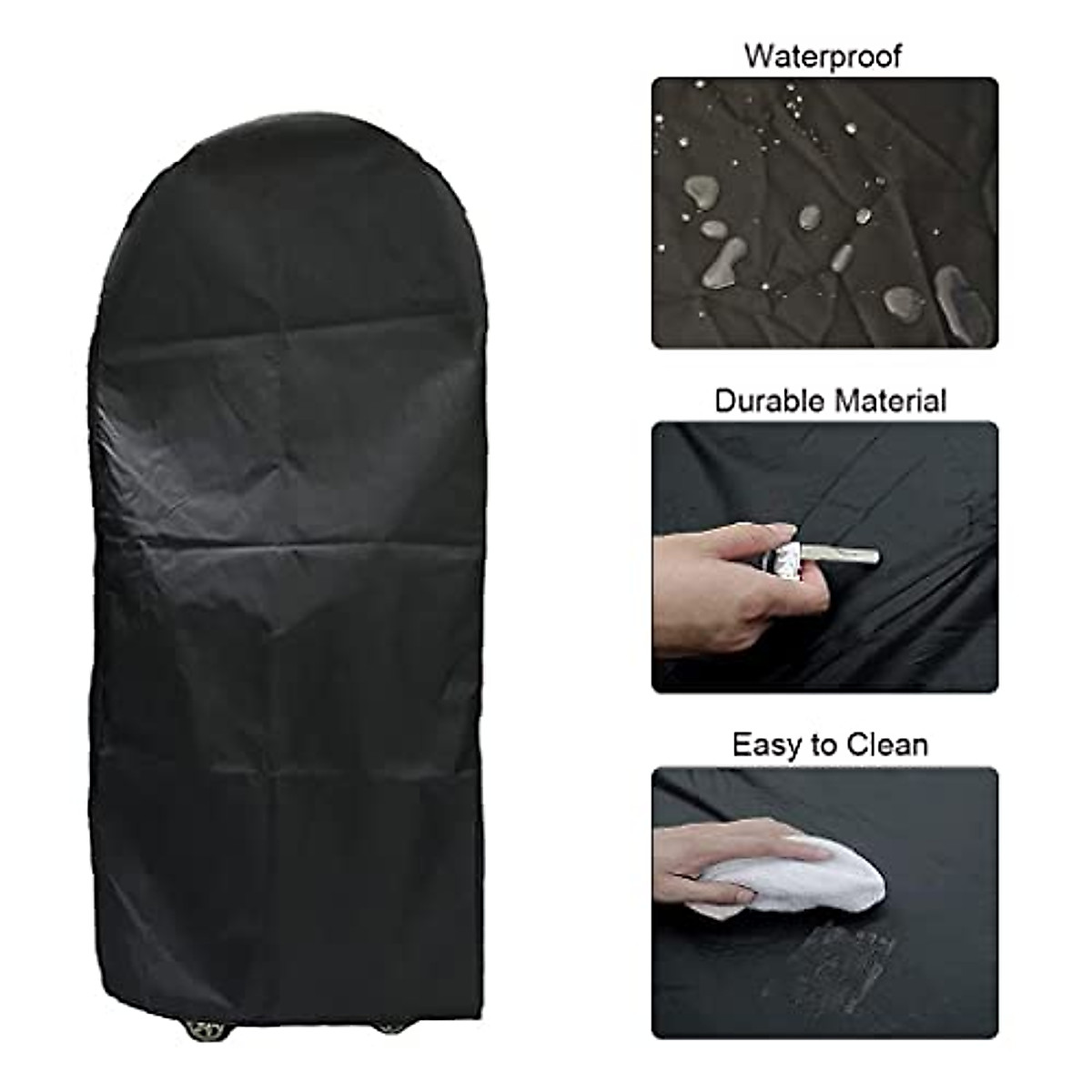 WINCOVER Misting Fan Cover 420D Industrial Fan Dust Cover Waterproof Cooling Fan Cover Stand Fans Protection for Outdoor Pedestal Misting Fan