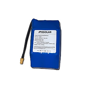 JPOSolar 36V 4.4AH Lithium Li-ion Battery Replacement with XT60 Plug and 6 Months Warranty by Factory. Made in USA. PLEASE WATCH The VIDEO for MORE PRODUCT INFORMATION.