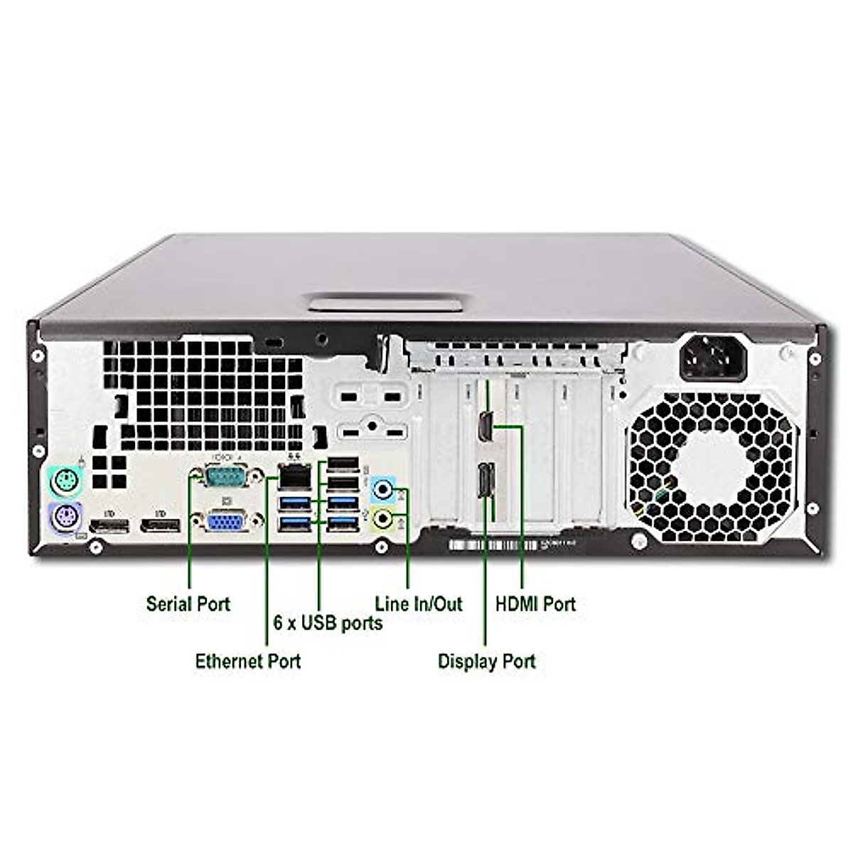 HP 600 G1 Intel Core i5 3.2GHz SFF Computer Tower PC,8GB Ram,120GB M.2 SSD,3TB HDD,Wireless Keyboard and Mouse,WiFi/Bluetooth,Nvidia GT1030 Graphics Card Win 10 Pro (Renewed),Black,Small Form Factor