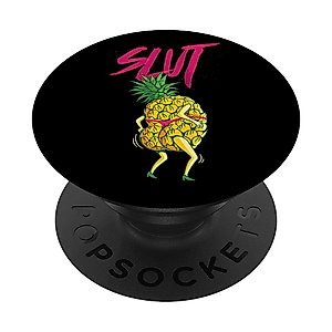 pineapple slut - pink thong PopSockets Swappable PopGrip
