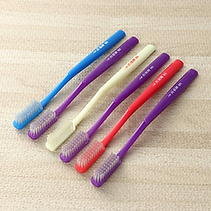 12pcs Adult Manual Toothbrush Hard Tooth Clean Brush Pocket Toothbrush for Teeth Stain Clean(Random Color)