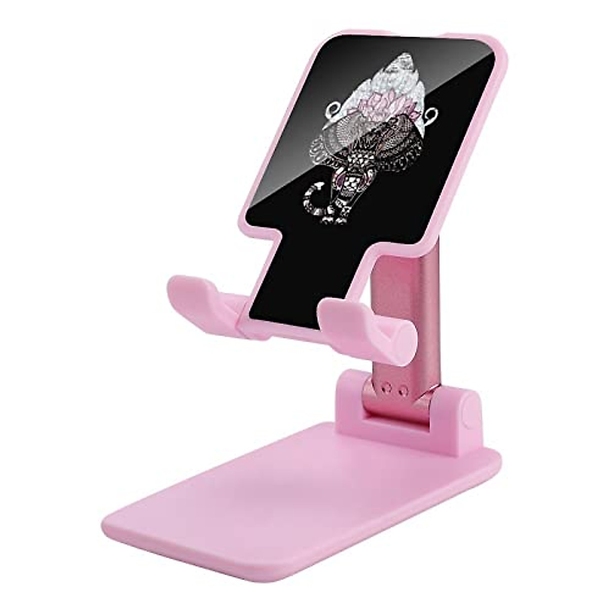 Bohemian Elephant Funny Foldable Desktop Cell Phone Holder Portable Adjustable Stand Desk Accessories