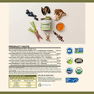 Badlands Ranch - Super20 Canine Supplement Organic Ingredients Multi-Benefit Supplement, Ashwagandha, Help w/Canine Well-Being, Heart, Joint, Vision, Antioxidant Support by Katherine Heigl (30 scoops)