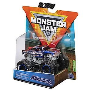 Monster Jam 2020 Spin Master 1:64 Diecast Monster Truck with Wristband: World Finals Avenger