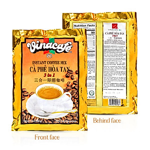 Vinacafe Instant Coffee Mix 3 in 1 (Pack of 4 | 20 Sachets Per Bag)