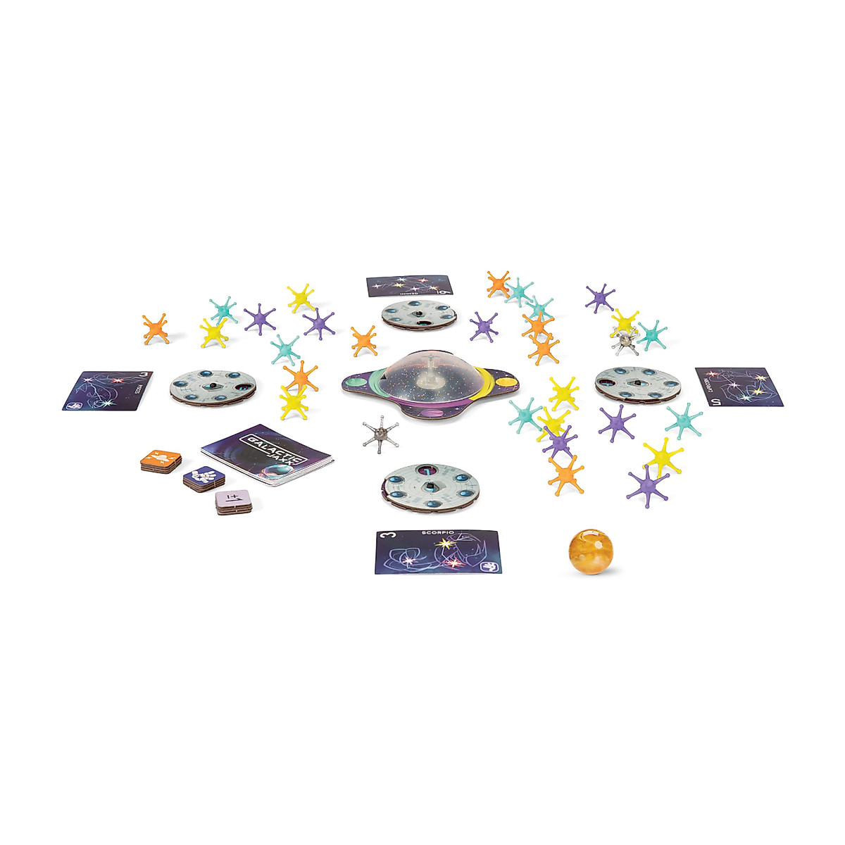Galactic Jaxx Board Game | Jakks Wild Games | Strategy Board-Game | Family Game for Adults and Kids | 2 to 4 Players | Average playtime 20 minutes | Ages 6+