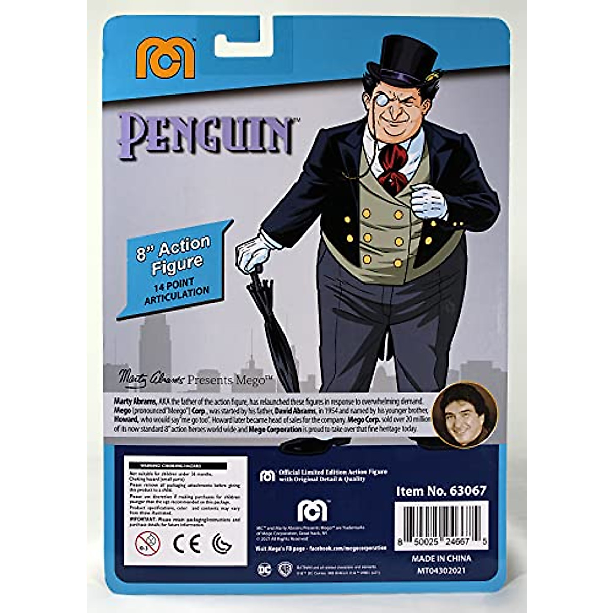 Mego DC Comics Penguin 8" Action Figure Multicolor