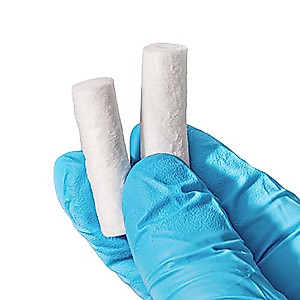 Point Cotton Nosebleed Plugs - Extra Absorbent Blood Clotting Cotton Rolls for The Nose (50 Count)