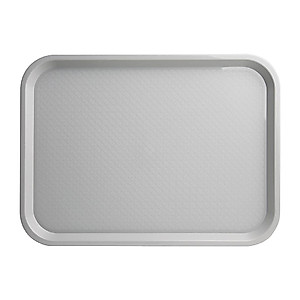 Carlisle FoodService Products CT121623 Café Standard Cafeteria / Fast Food Tray, 12" x 16", Gray