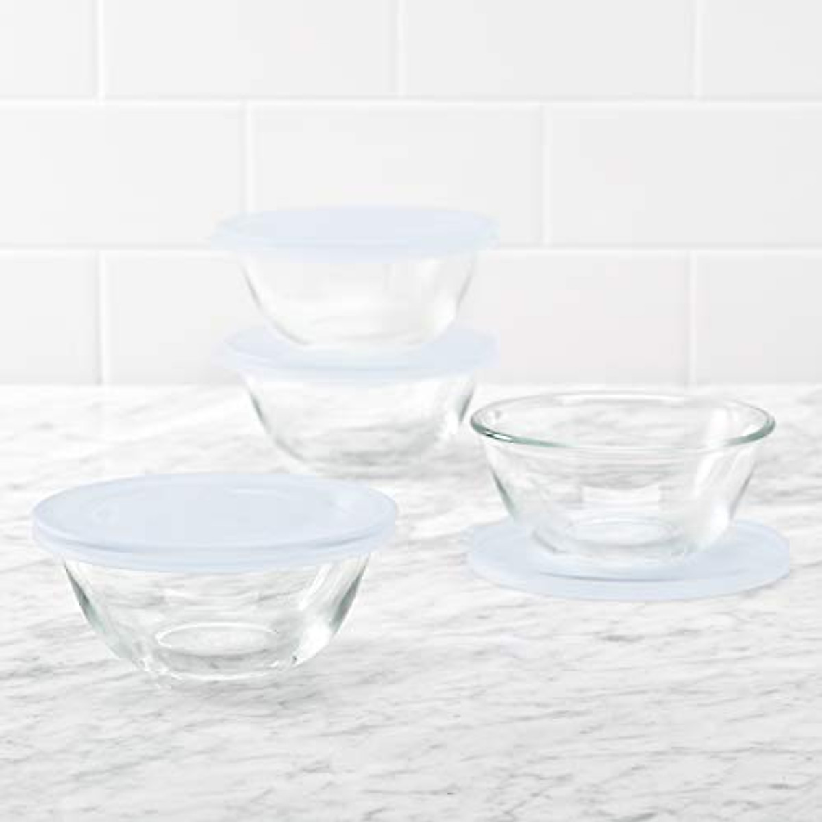 OXO Good Grips 8-Piece Glass Prep Bowl Set, 295 milliliters