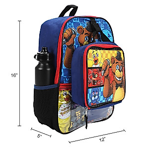 Five Night at Freddys 4-Pc Backpack Set for Kids