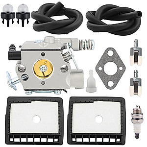 Kuupo WT-589 Carburetor for Echo CS3000 CS-306 CS-346 CS-305 CS-3450 CS305 CS300 CS-301 CS-341 CS346 CS3450 CS301 CS-345 CS-3400 CS306 CS-303T CS3400 CS340 CS345 A021000232 13031039132 Air Filter Kit