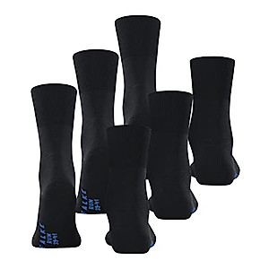 FALKE Run 3-Pack U SO, Black (Black 3000), 12.5-13.5