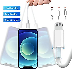 Jeercor iPhone Charger 3Pack 6FT MFi Certified Lightning Cable Fast Charging Cords iPhone Cable Compatible with iPhone 14 13 12 11 XS XR X Pro Max Mini 8 7 6S 6 Plus 5S SE iPad iPod AirPods